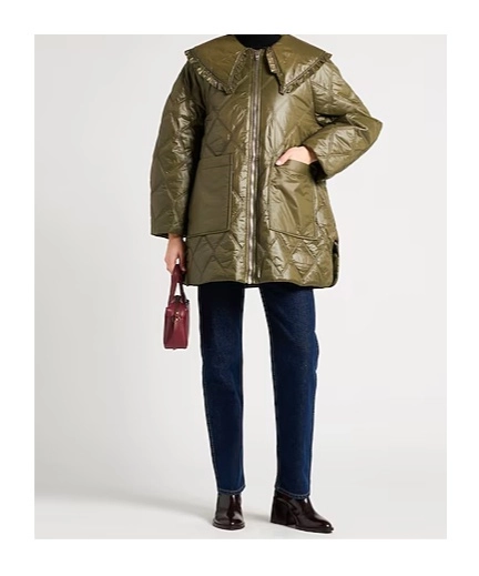 GANNI Quilted Cotton Jacket
