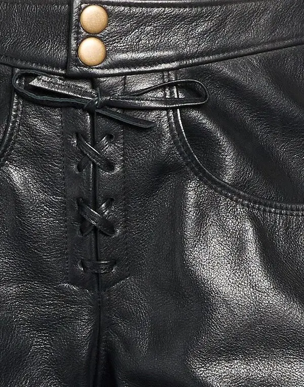 Isabel Marant Étoile Solid Color Slim-fit Leather Pants