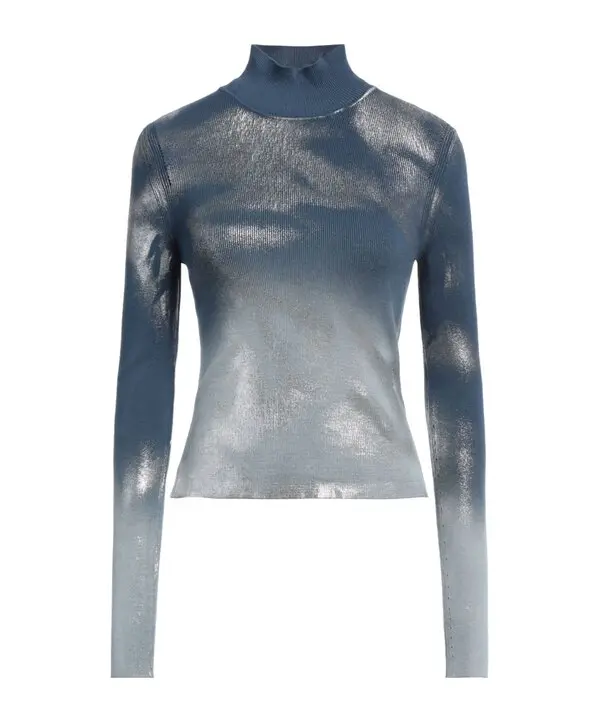 DIESEL® Two-tone Long-sleeve Turtleneck Knit
