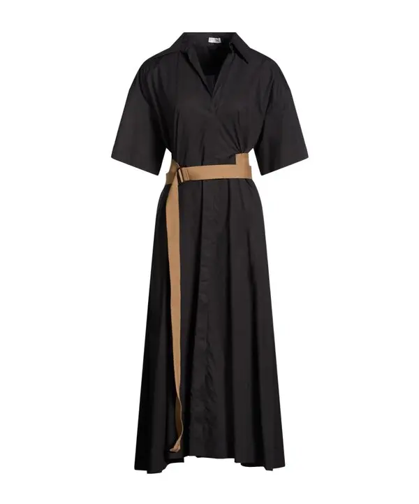 Brunello Cucinelli Solid Color Short-sleeve Dress