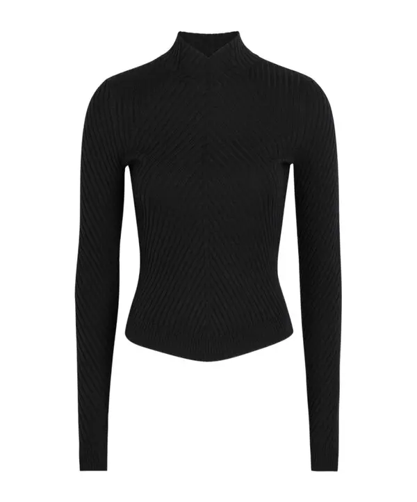 Victoria Beckham Solid Color Turtleneck Sweater