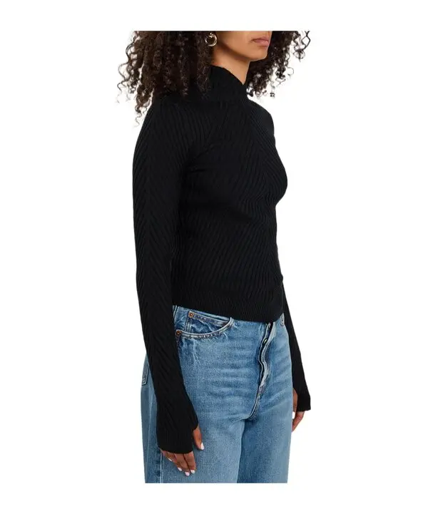 Victoria Beckham Solid Color Turtleneck Sweater