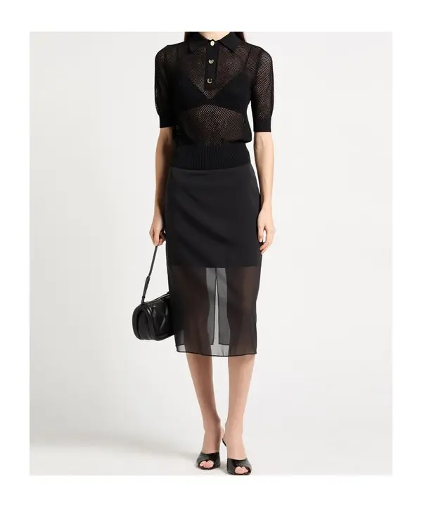 Sportmax Open-hole Knitted Polo Shirt