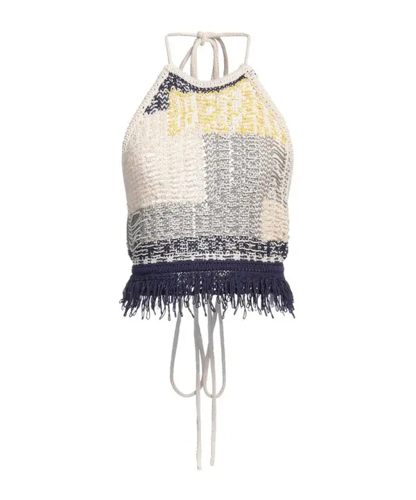 Sportmax Knit Halter Top With Tie Detail
