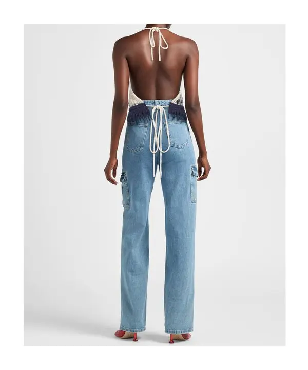 Sportmax Knit Halter Top With Tie Detail