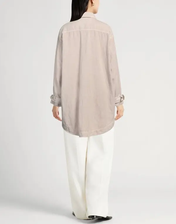 Brunello Cucinelli Long Sleeve Denim Shirt Jacket With Embellishments