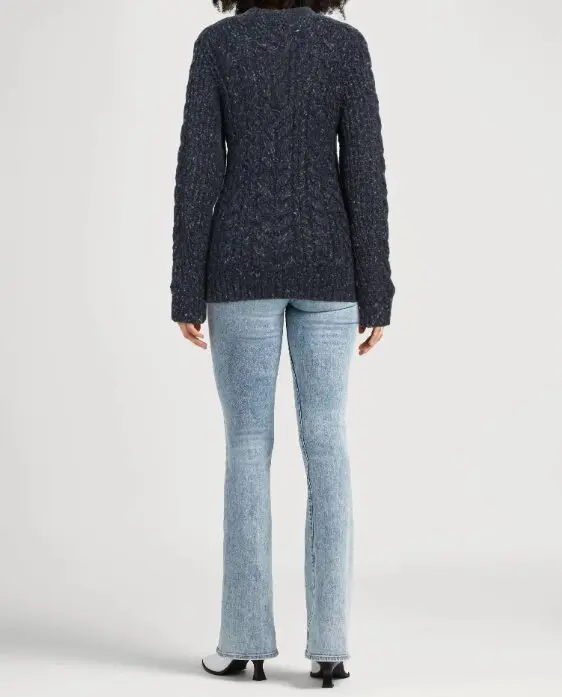 Isabel Marant Étoile Long Sleeve Knit Top With Openwork Detail