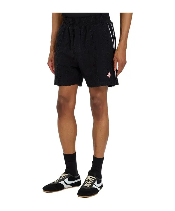 Casablanca Monogram Jacquard Zip Shorts