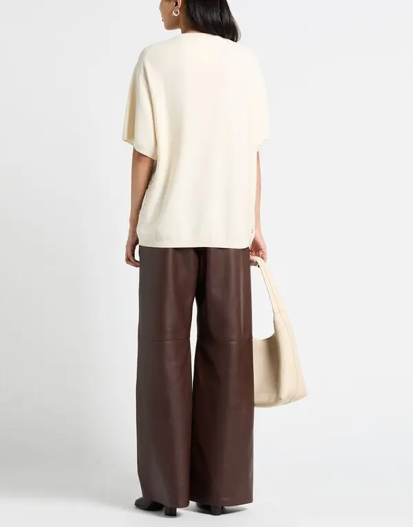 Chloé Minimalist Solid Color Knitted Short Sleeve