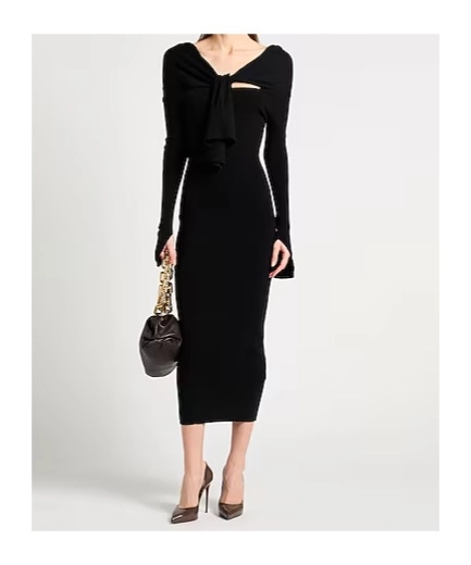 Jacquemus Ribbed Knit Long-sleeve Dress