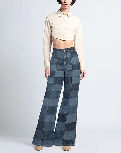 Chloé Wide-leg Patchwork Jeans