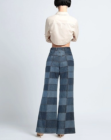 Chloé Wide-leg Patchwork Jeans