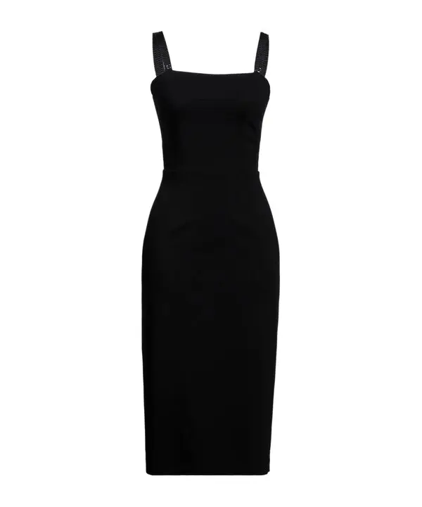 Dolce & Gabbana Solid Color Sleeveless Slim-fit Dress