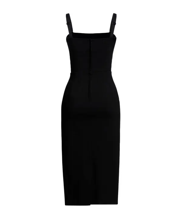 Dolce & Gabbana Solid Color Sleeveless Slim-fit Dress