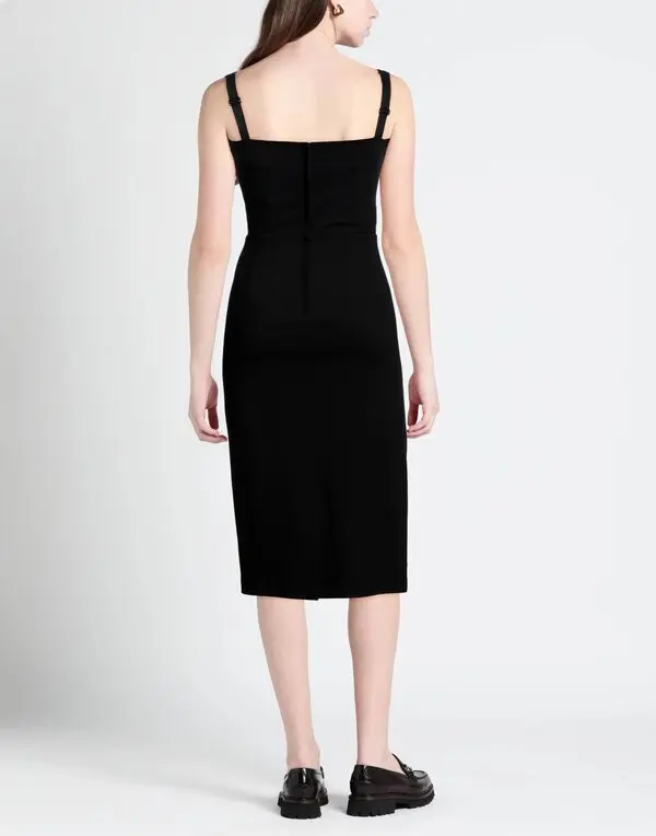 Dolce & Gabbana Solid Color Sleeveless Slim-fit Dress