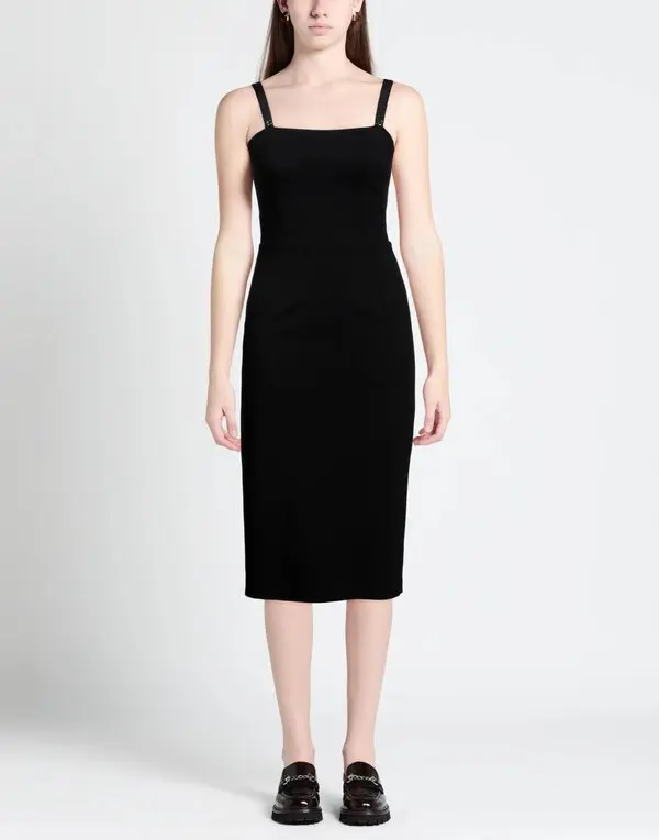 Dolce & Gabbana Solid Color Sleeveless Slim-fit Dress