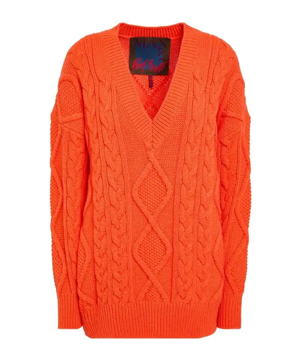 MAXCO. Cable-knit Jumper