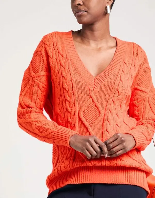 MAXCO. Cable-knit Jumper