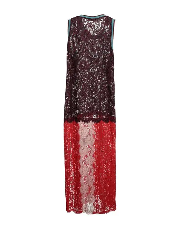 Dolce & Gabbana Colorful Printed Lace Knit Dress