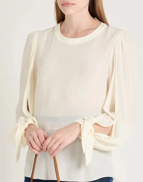 Chloé Silk Crepe Top