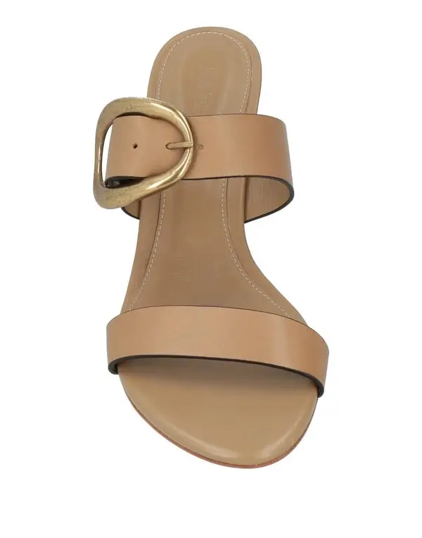 Farm Rio Solid Color Simple Leather Wedge Sandals
