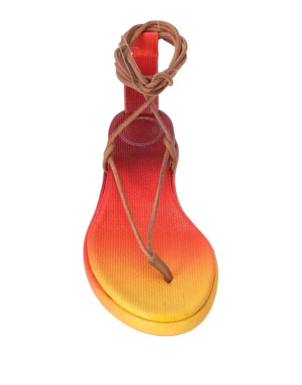 Chloé Strappy Lace-up Thong Sandals