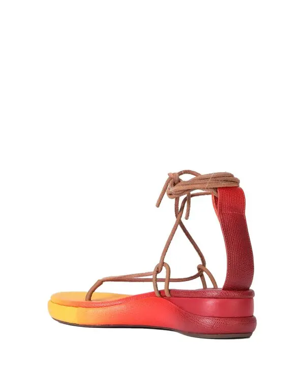 Chloé Strappy Lace-up Thong Sandals