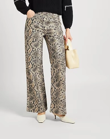 Max & Co. Snake Print Wide-leg Jeans