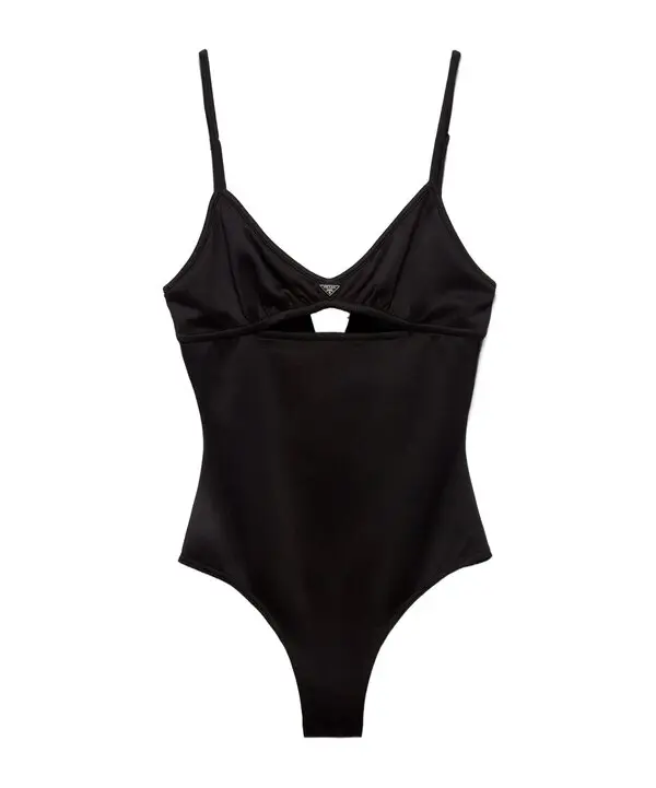 Prada Interlock Fabric One-piece Swimsuit