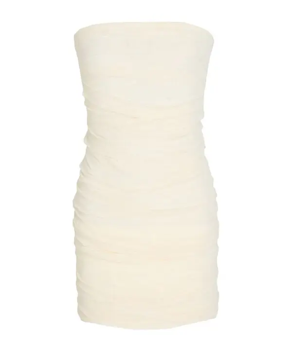 MAISON MARGIELA Sleeveless Strapless Tulle Dress