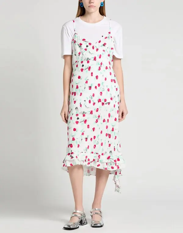Marni Floral Print Midi Dress
