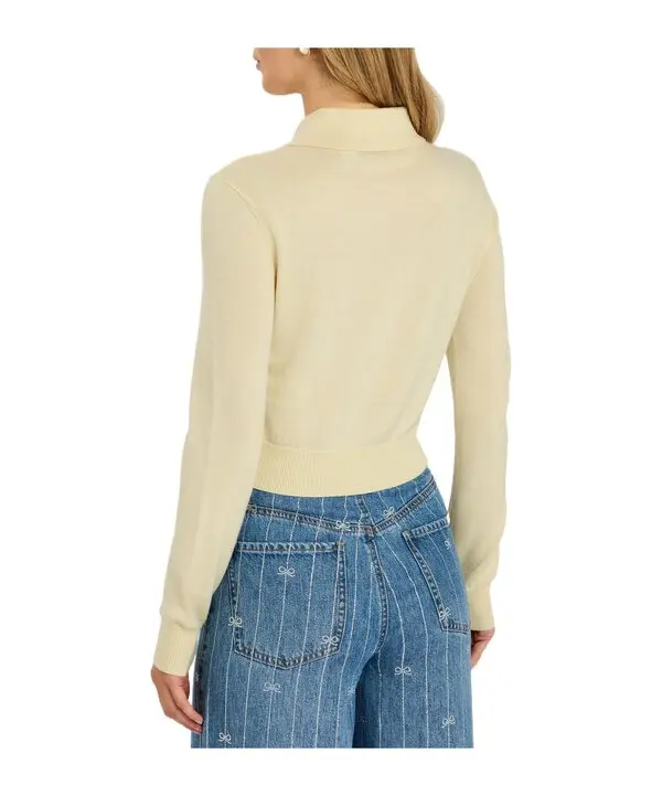SELF-PORTRAIT Floral-embroidered Wool Cardigan