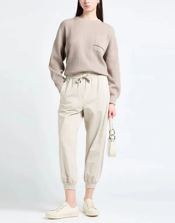 Brunello Cucinelli Solid Color Casual Sports Pants