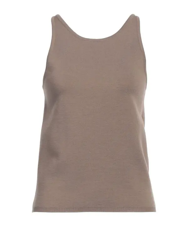 Max Mara Solid Sleeveless Knit Top