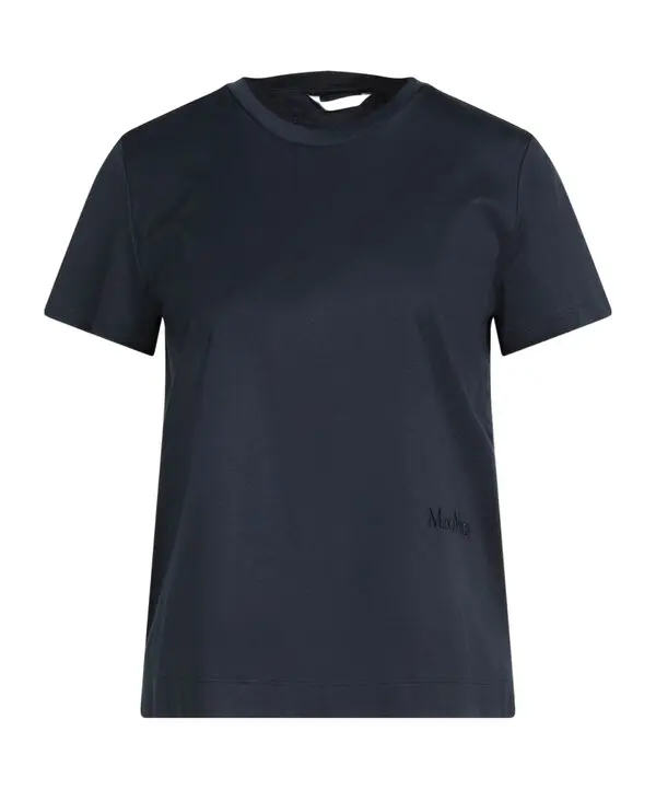 Max Mara Solid Short Sleeve T-shirt - Black
