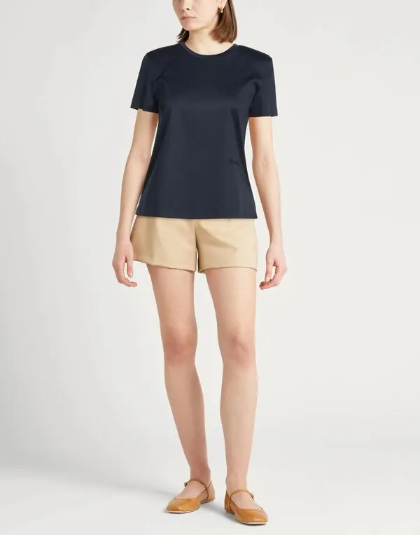 Max Mara Solid Short Sleeve T-shirt - Black