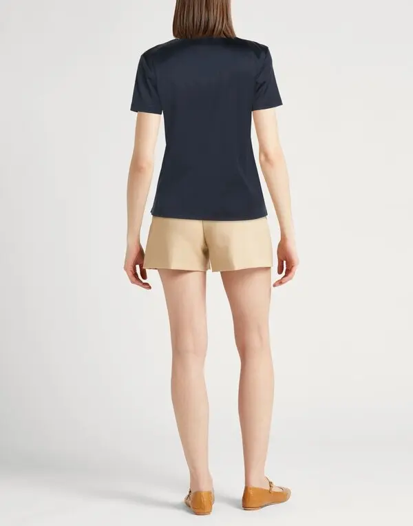 Max Mara Solid Short Sleeve T-shirt - Black