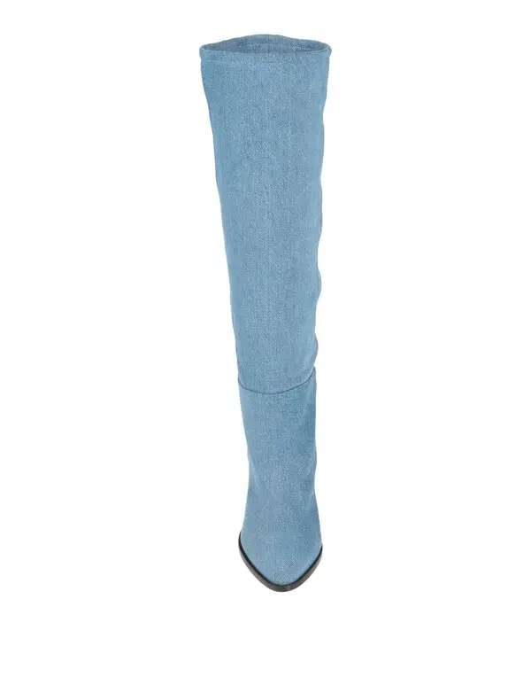 Isabel Marant Étoile Denim Knee-high Cone Heel Boots
