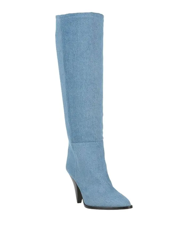 Isabel Marant Étoile Denim Knee-high Cone Heel Boots