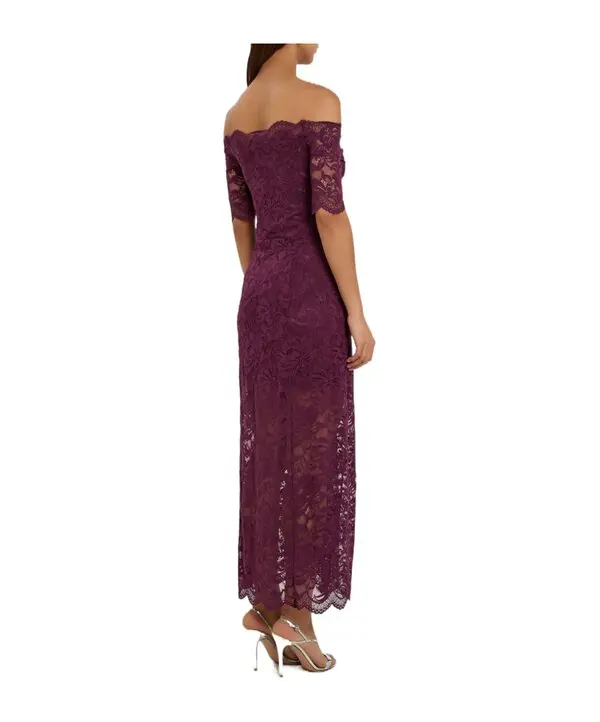 Rabanne Floral Lace Off-the-shoulder Maxi Dress