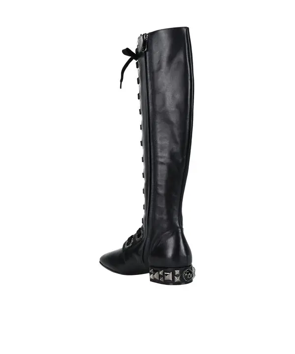 Dolce & Gabbana Minimalist Square-toe Tall Boots
