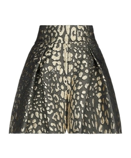 Dolce & Gabbana Leopard Brocade Culottes - Black