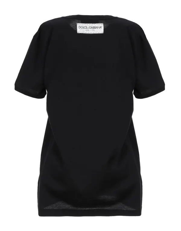 Dolce & Gabbana Solid Color Crew Neck Short Sleeve Top
