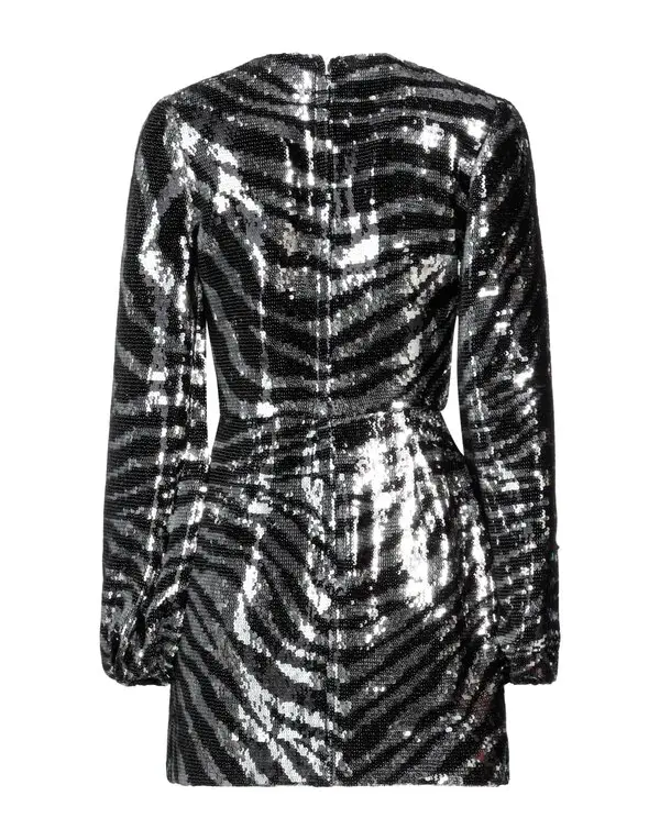 Dolce & Gabbana Sequin V-neck Long Sleeve Dress