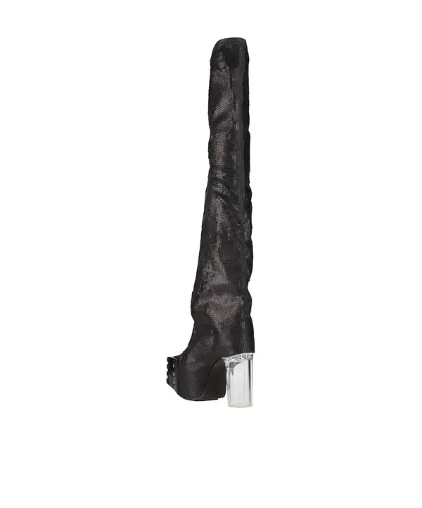 Rick Owens Square Toe Over-the-knee Boots