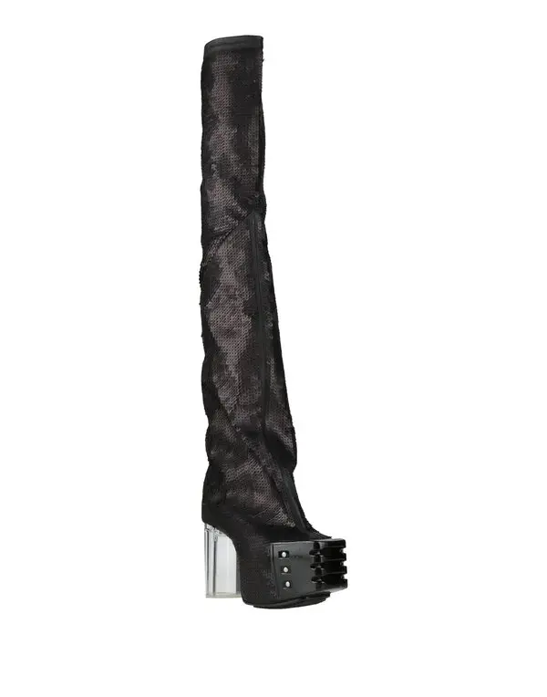 Rick Owens Square Toe Over-the-knee Boots