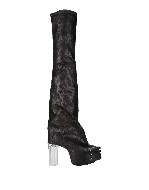 Rick Owens Square Toe Over-the-knee Boots