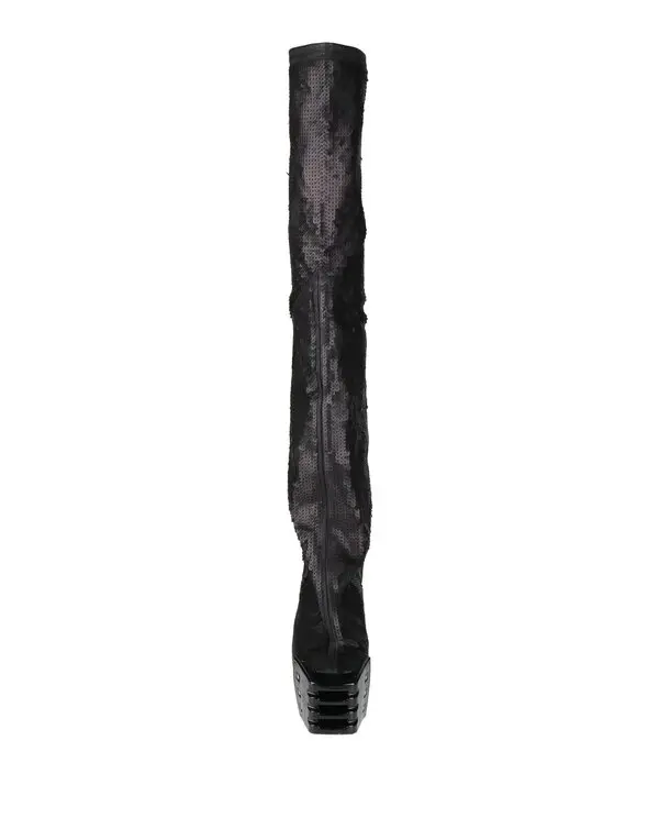 Rick Owens Square Toe Over-the-knee Boots