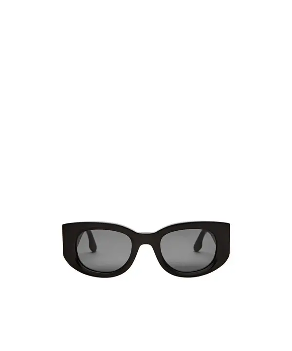 Victoria Beckham Oval-frame Sunglasses - Black