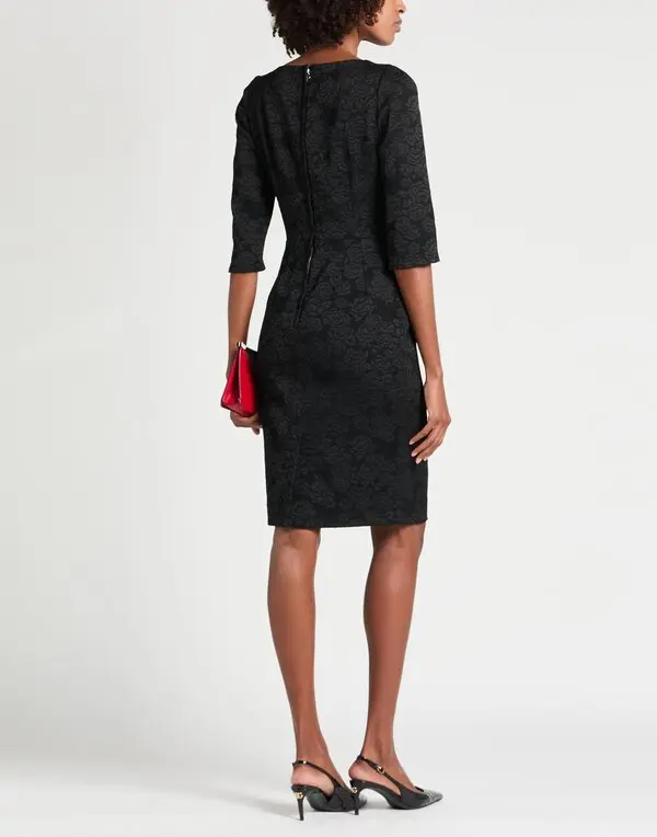 Dolce & Gabbana Jacquard Crewneck Dress